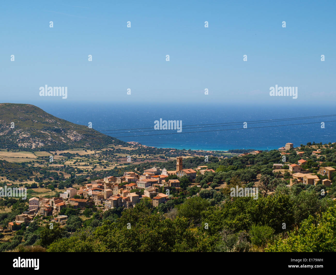 Aregno view, Corsica Stock Photo - Alamy