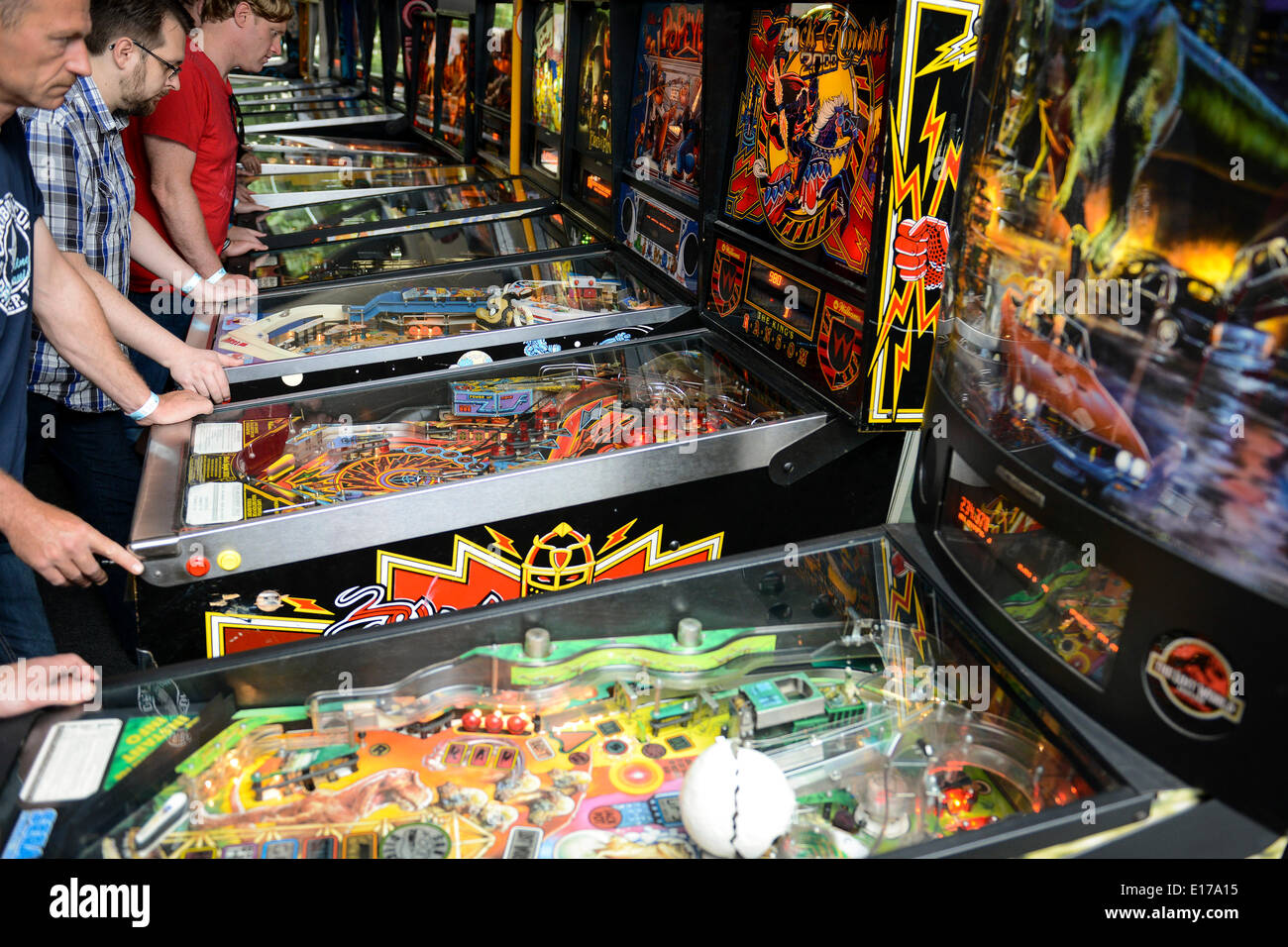 Nuremberg, Germany. 24th May, 2014. Competition participants play ...