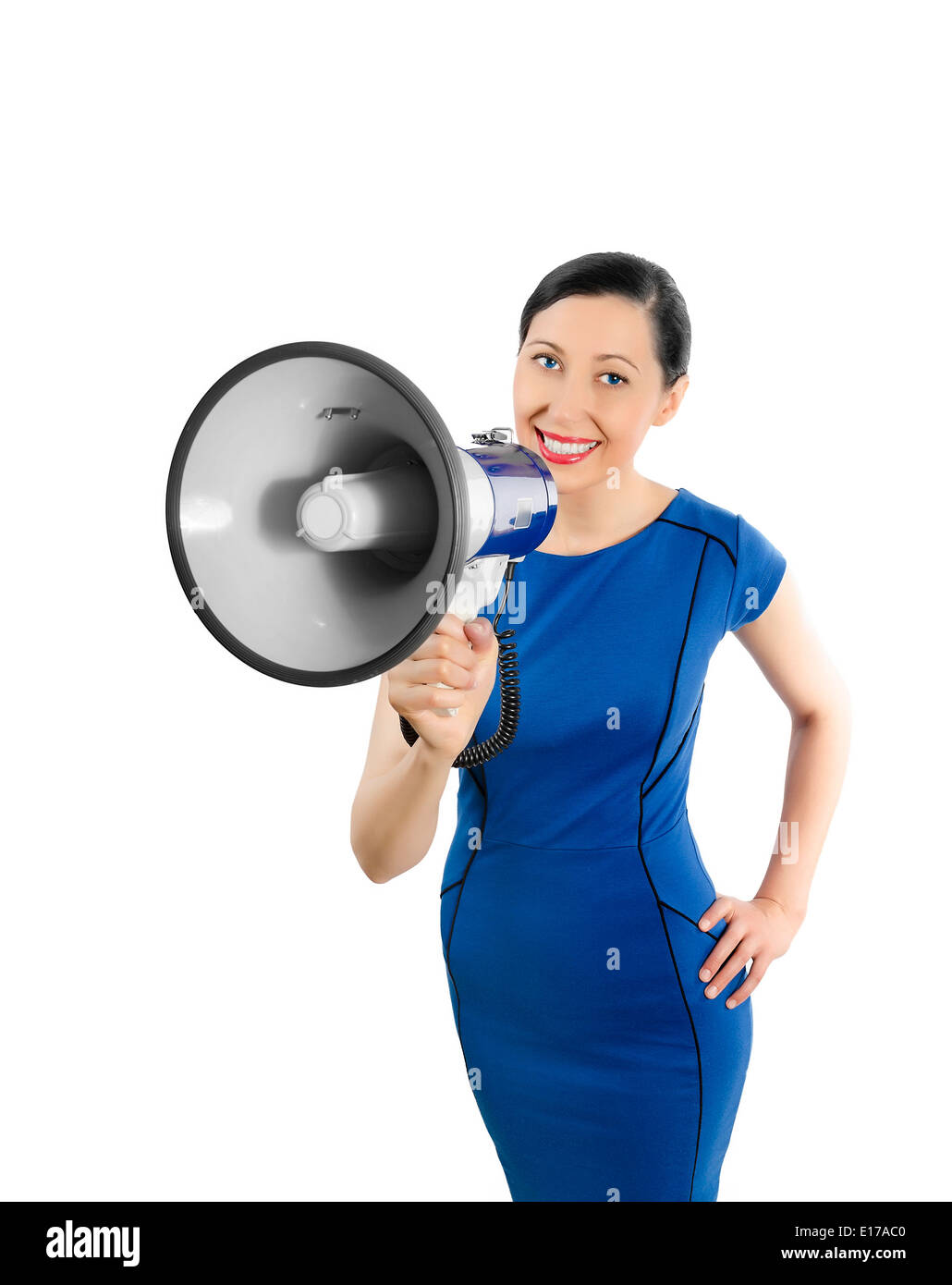 Beautiful woman table in Cut Out Stock Images & Pictures - Alamy