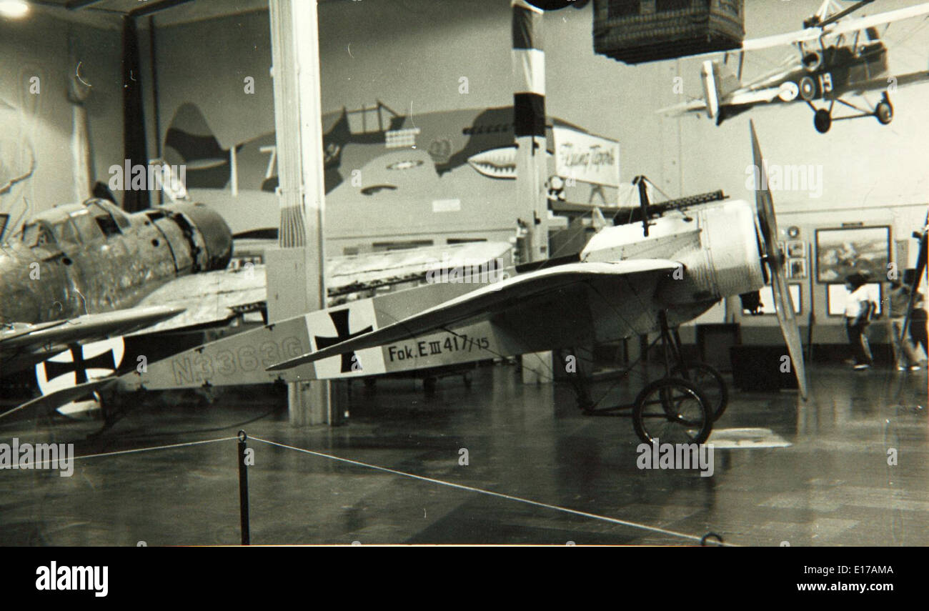 The Fokker E.III Eindecker was a German single-seat monoplane used ...