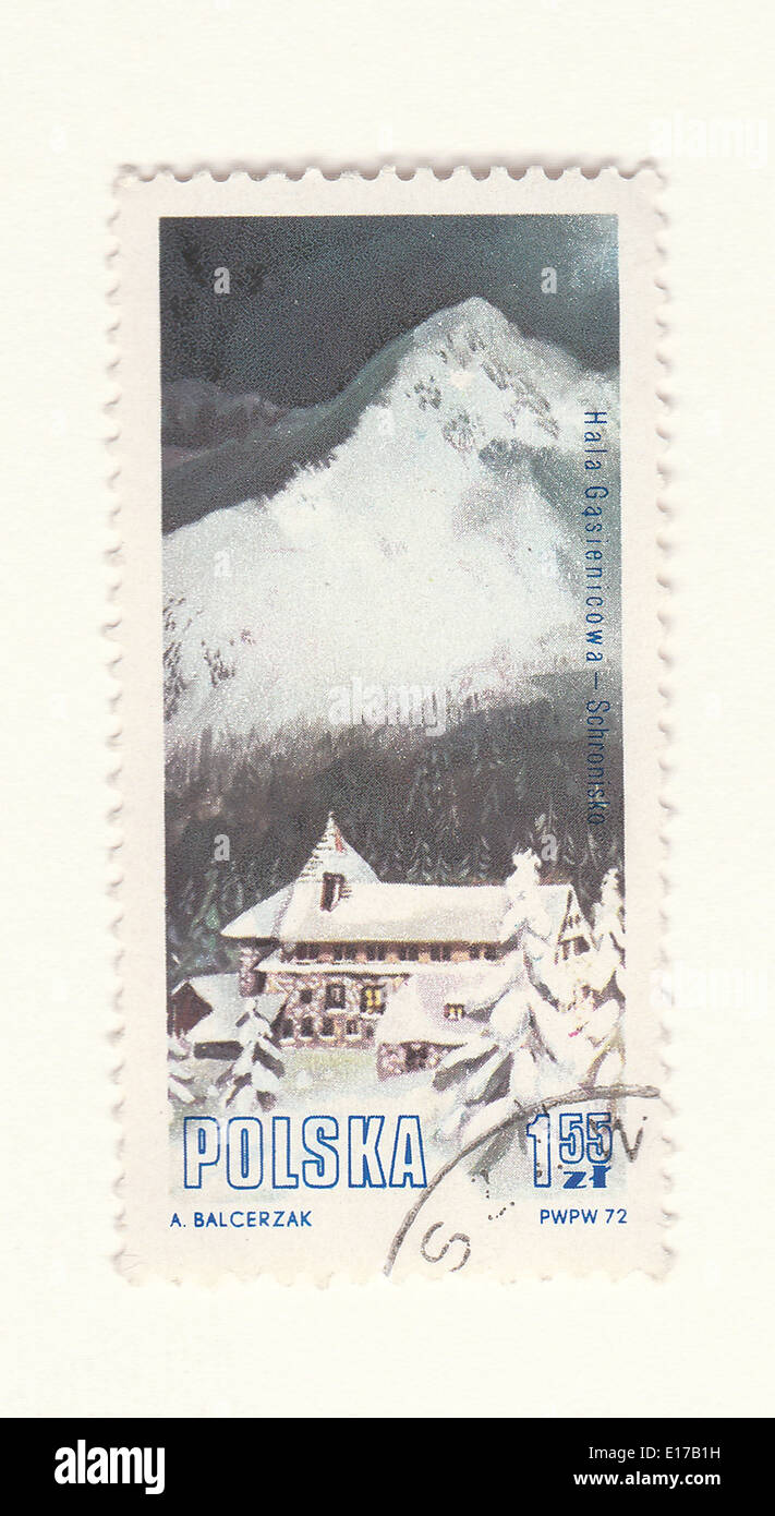 Poland postage stamp Stock Photo - Alamy