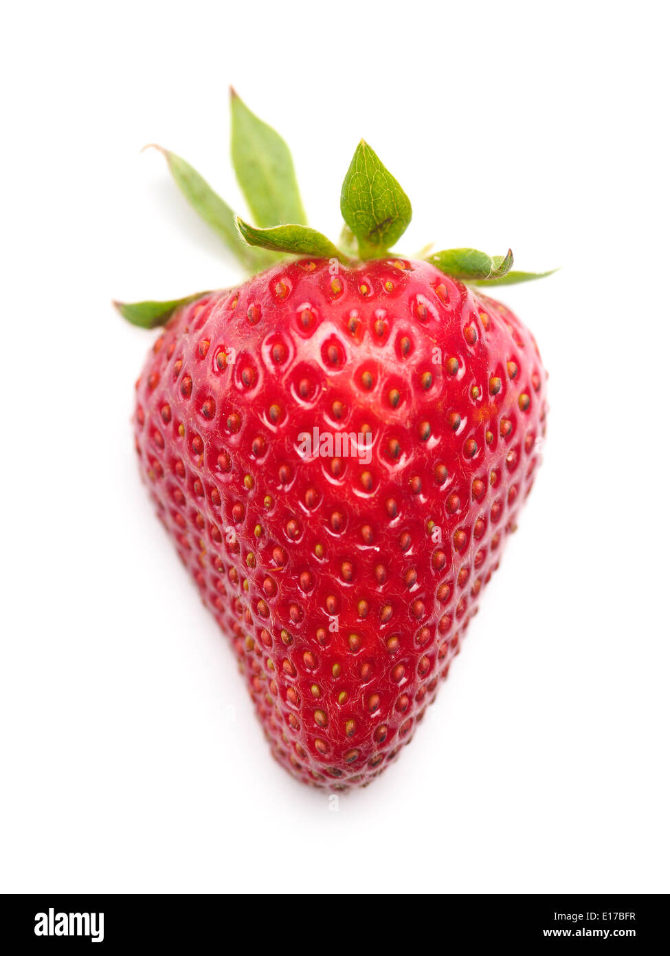 Strawberry cut out isolated on white background Stock Photo - Alamy