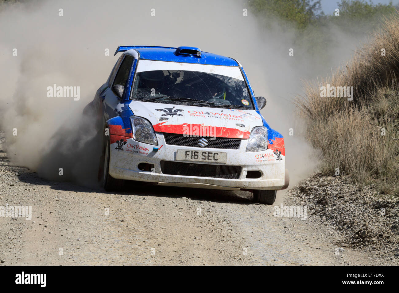 A Suzuki Swift Kicks up dust on the Plains Rally Stock Photo - Alamy