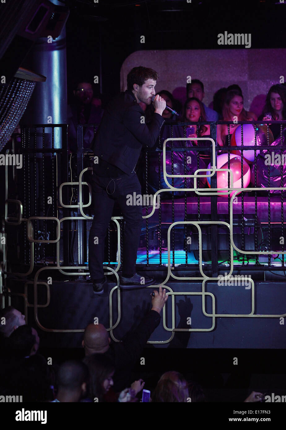 Las Vegas, Nevada, USA. 25th May, 2014. Singer Mike Posner performs ...
