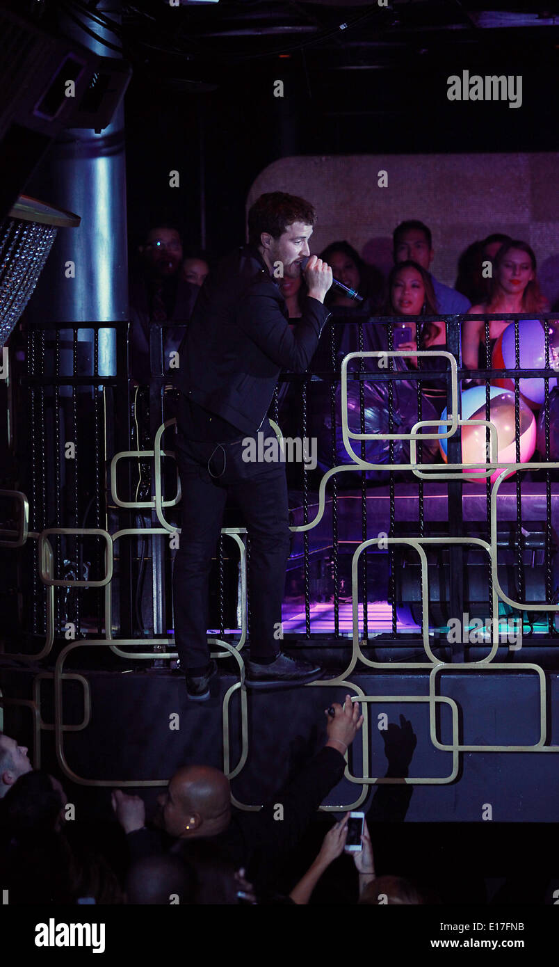 Las Vegas, Nevada, USA. 25th May, 2014. Singer Mike Posner performs ...