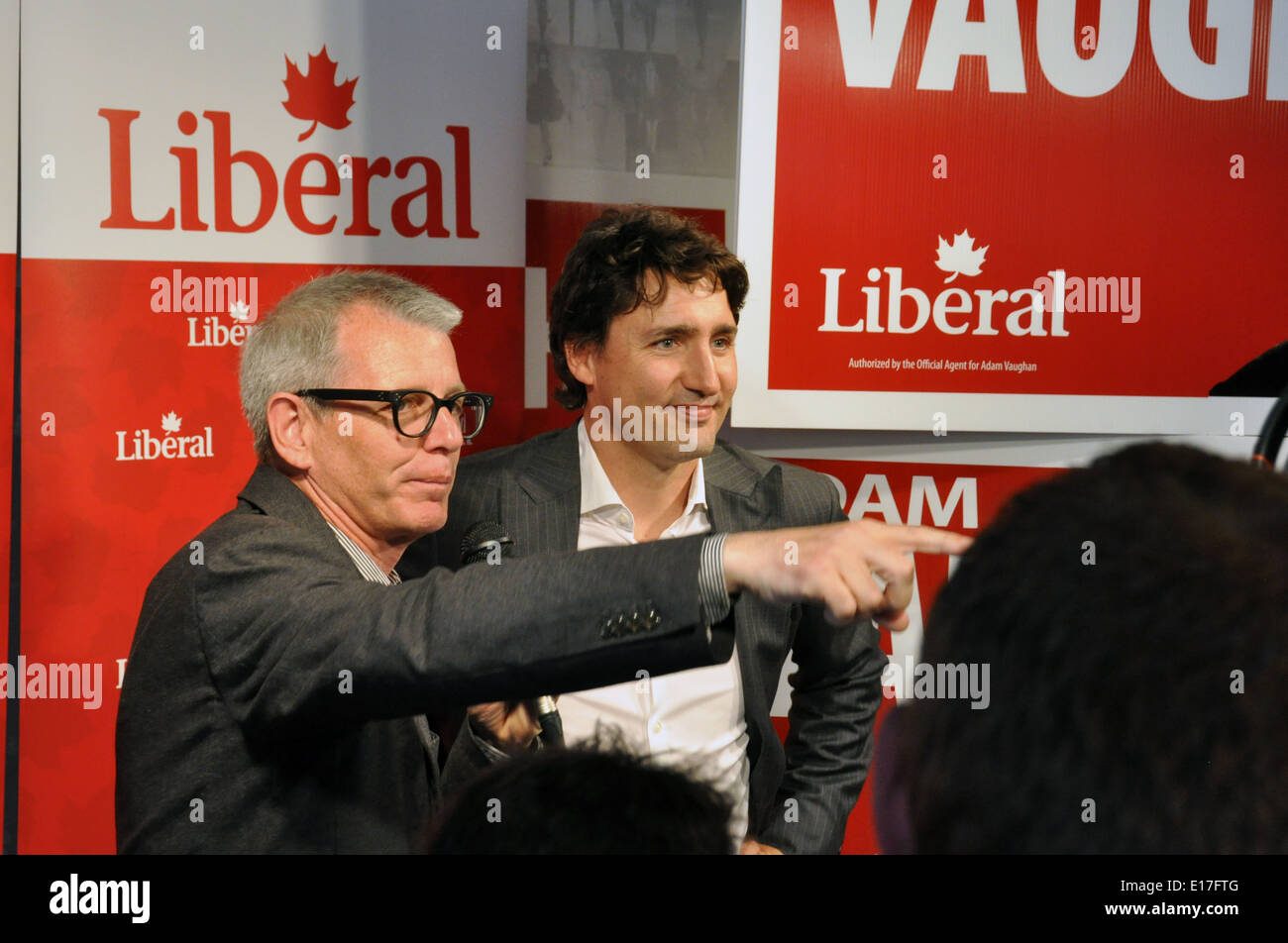 Justin Trudeau and Adam Vaughan Stock Photo - Alamy