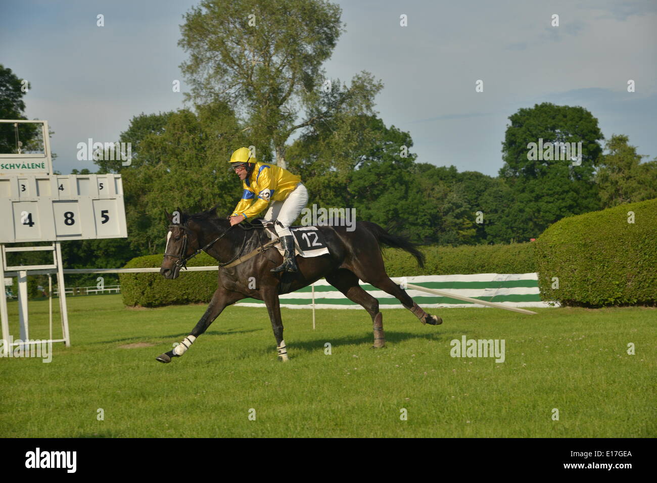 BRATISLAVA, SLOVAKIA, 25 MAY 2014: Jiri Kousek on Princess of Gracie ...