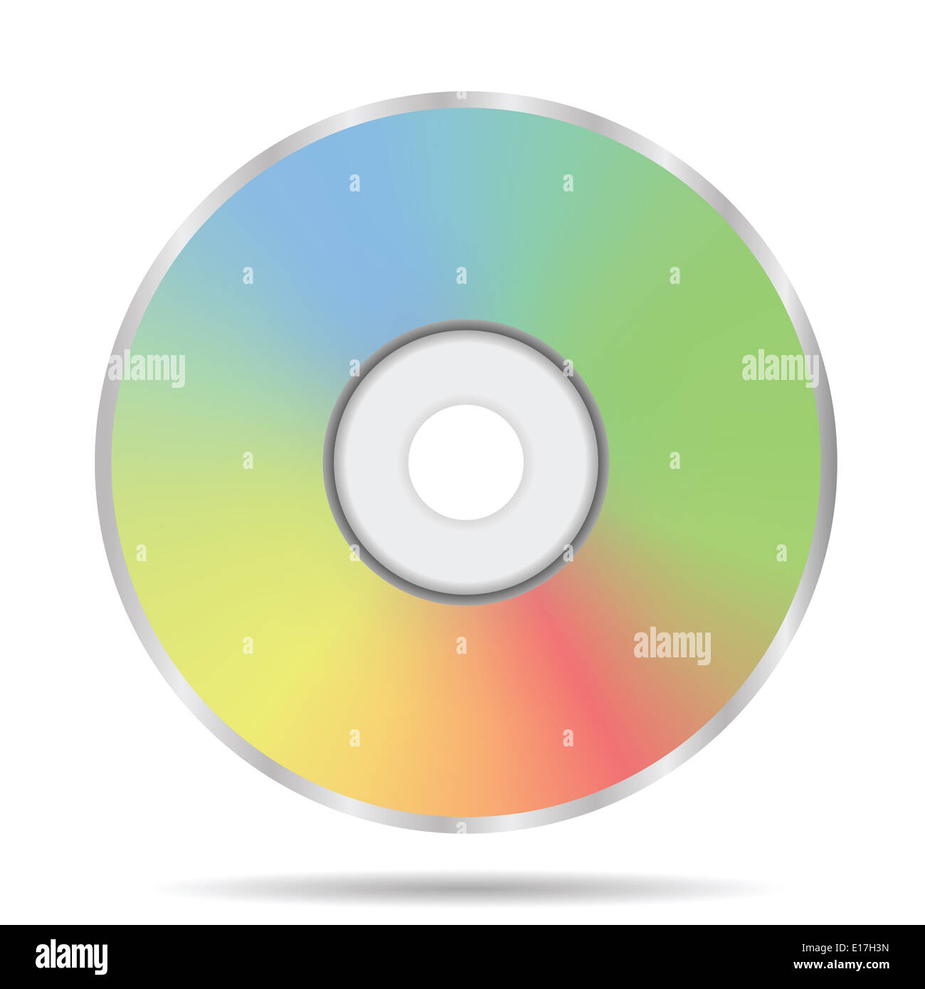 colorful illustration with compact disc on a white background for your ...