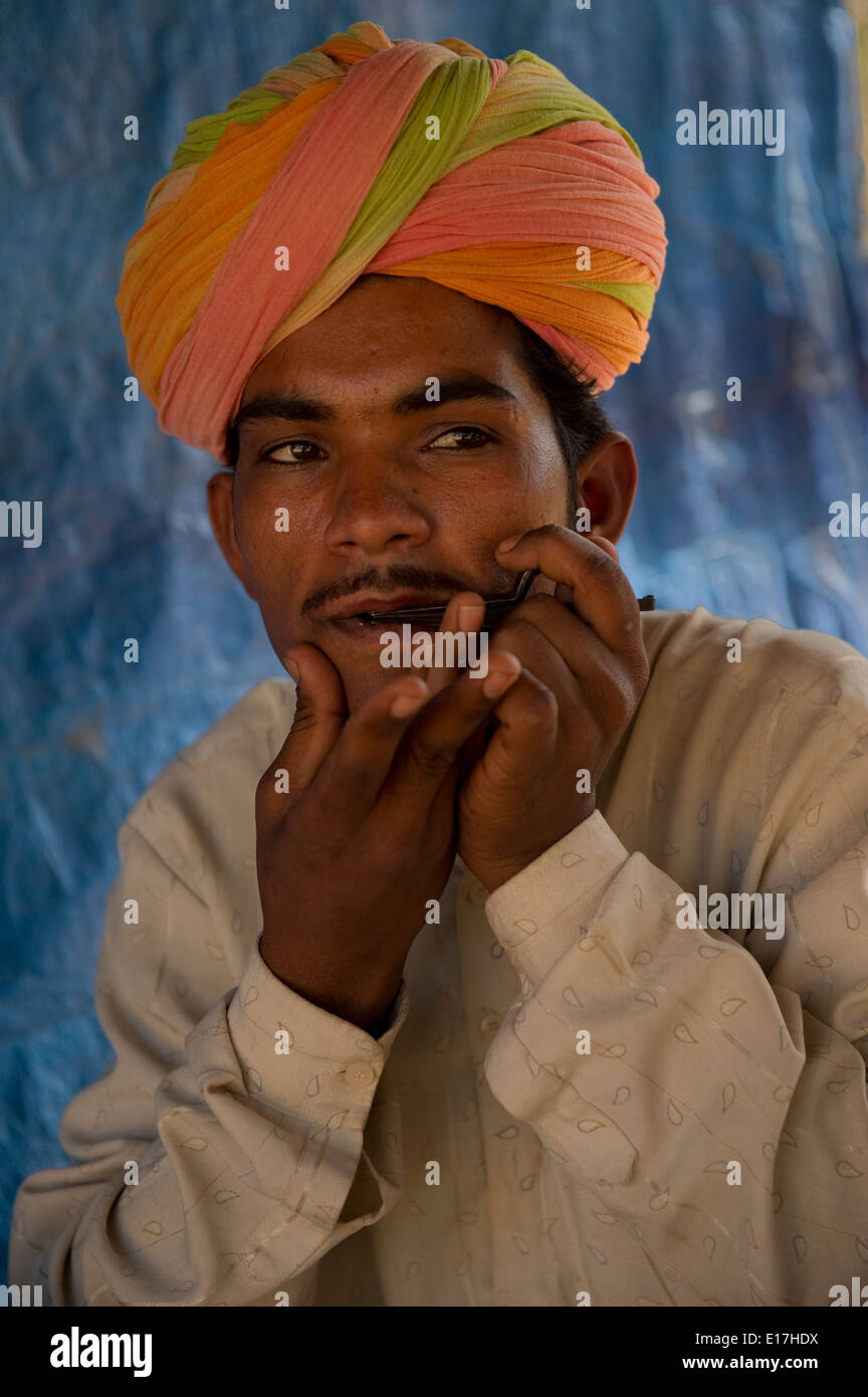 Rural indian village man hi-res stock photography and images - Alamy