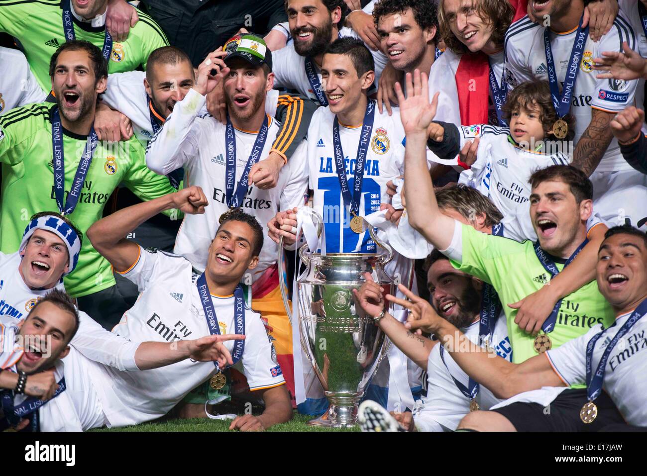Real madrid team champions league 2014 hi-res stock photography and ...