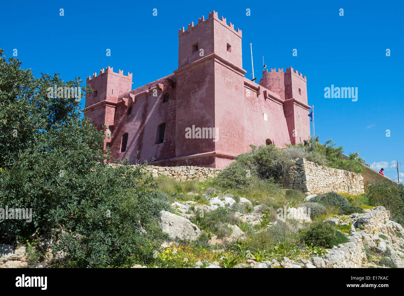 Red Tower, Marfa ridge, Mellieha, Malta, Europe Stock Photo - Alamy