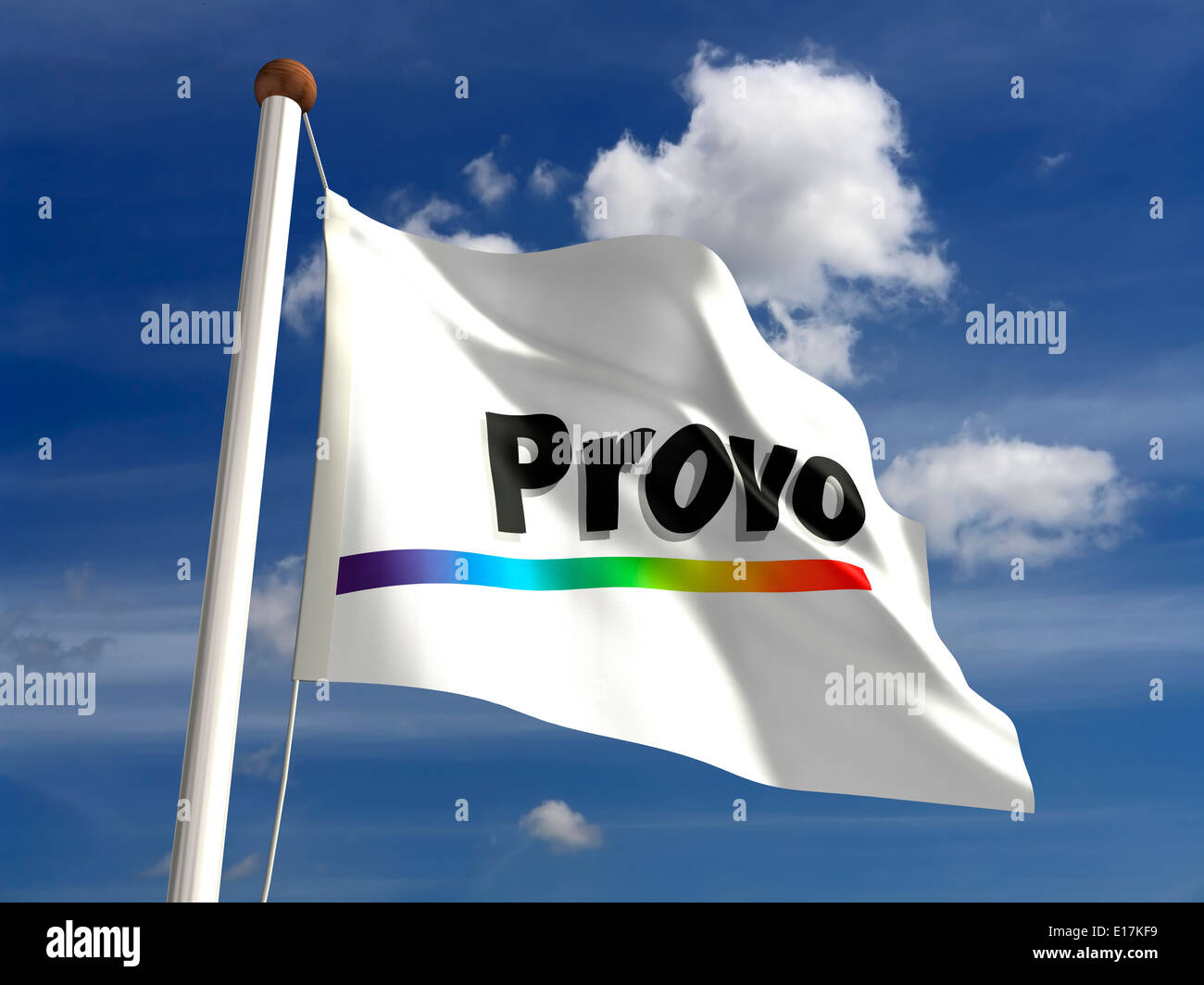 Utah Provo City flag (isolated with clipping path Stock Photo - Alamy