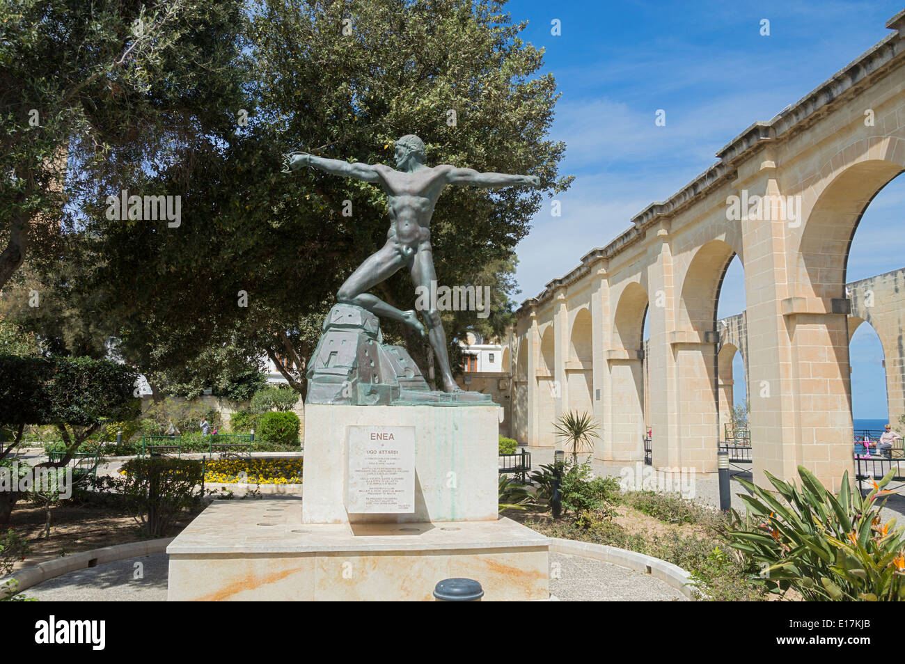 Valetta, lower Barraka gardens, northern Malta, Europe Stock Photo - Alamy