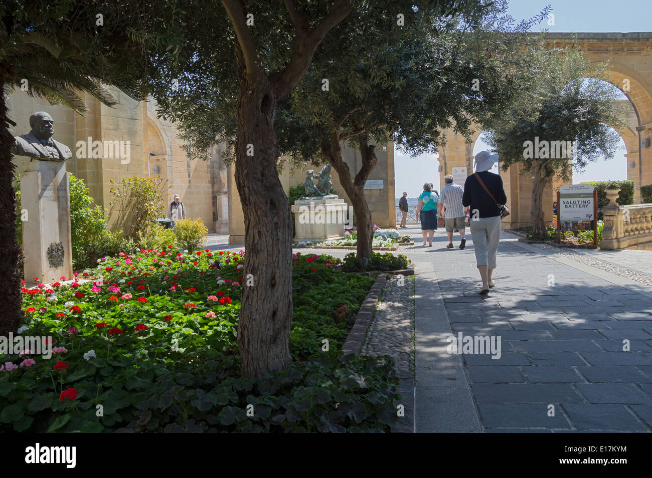 Malta valetta upper barraka garden hi-res stock photography and images ...