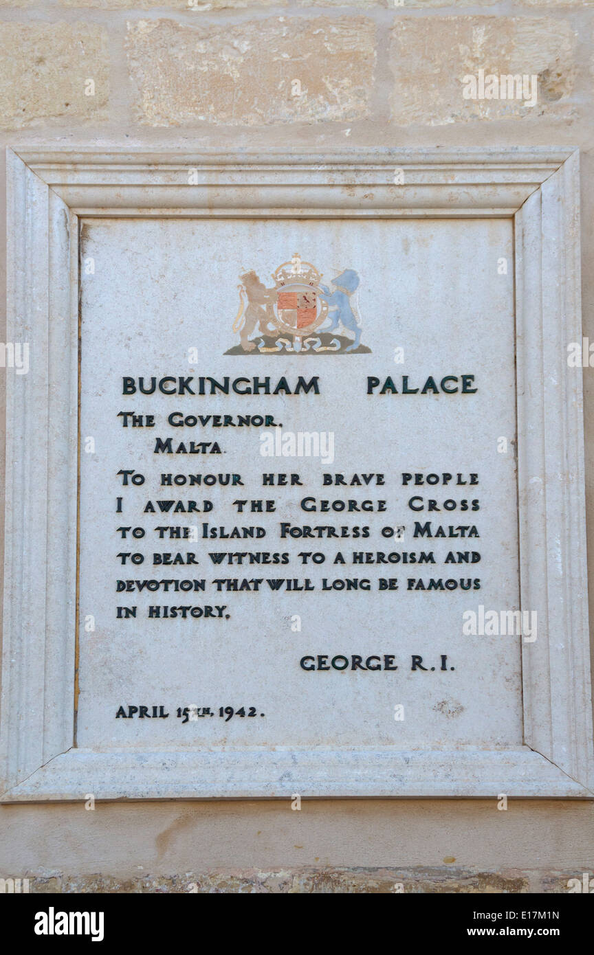 Malta Plaque High Resolution Stock Photography and Images - Alamy