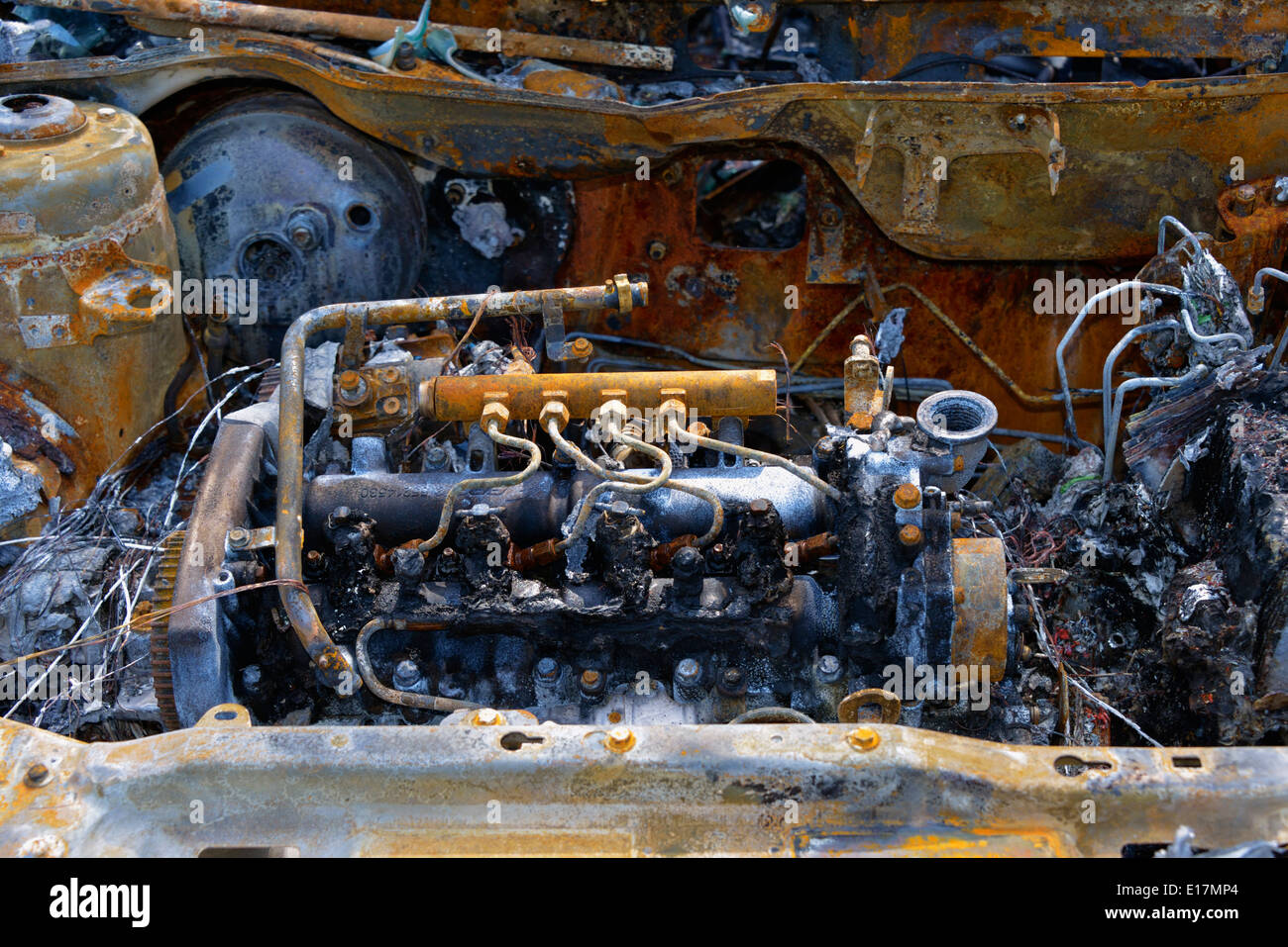 Burned engine hi-res stock photography and images - Alamy