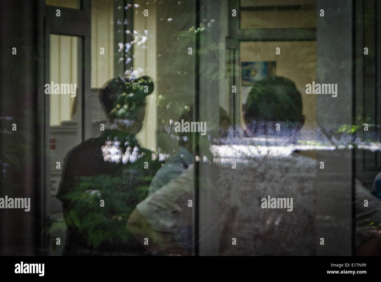 Kiev, Ukraine. 22nd May, 2014. The work of ''Vesti'' newspaper was ...