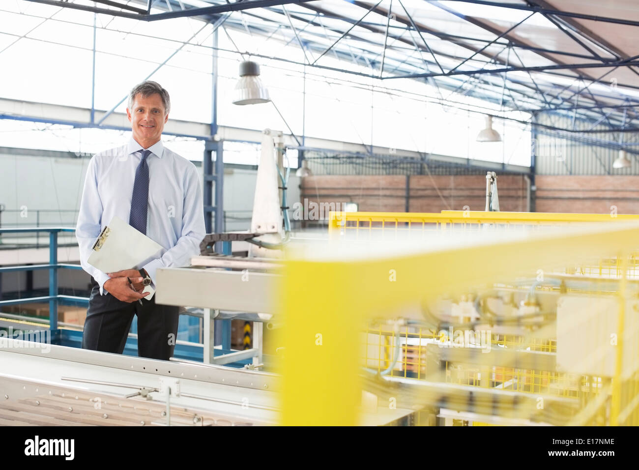 Portrait of supervisor in food processing plant Stock Photo - Alamy