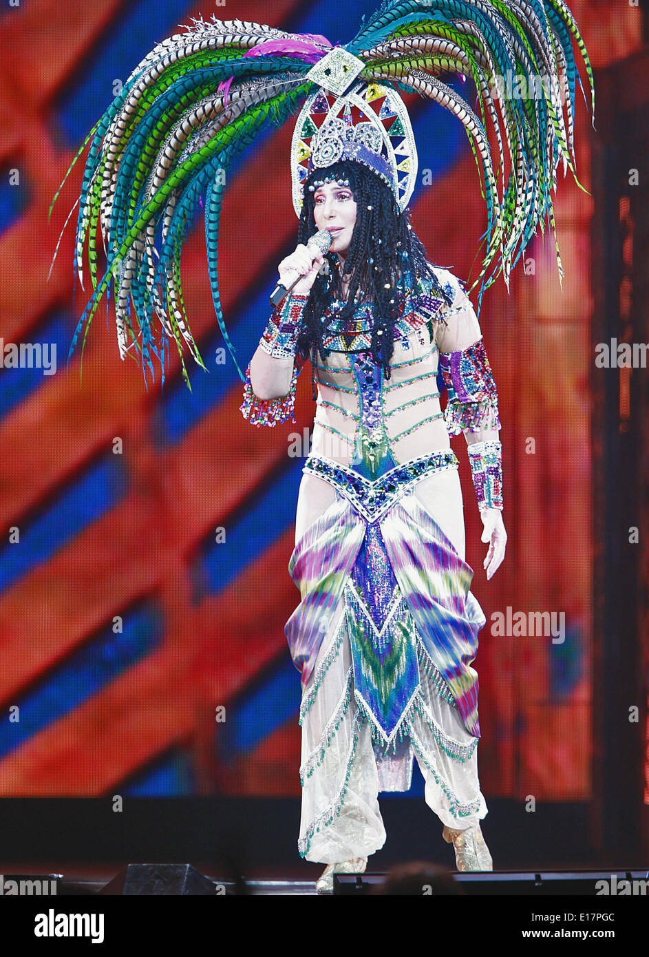 Las Vegas, Nevada, USA. 25th May, 2014. Singer Cher perfoms during the ...