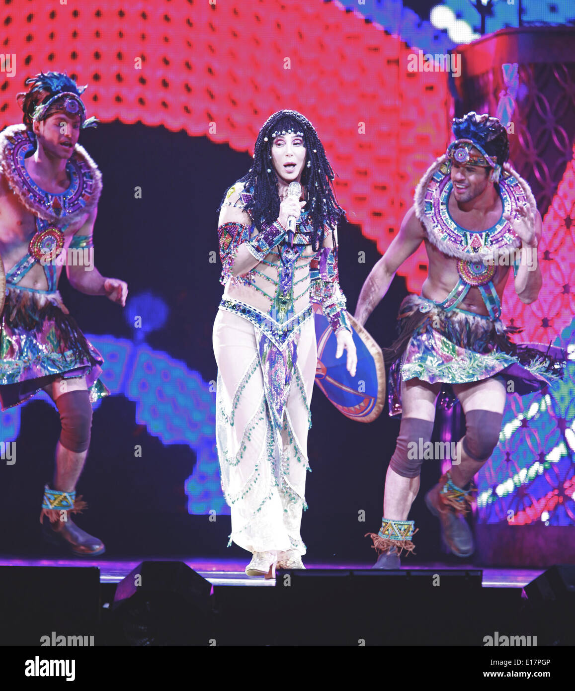 Las Vegas, Nevada, USA. 25th May, 2014. Singer Cher perfoms during the ...