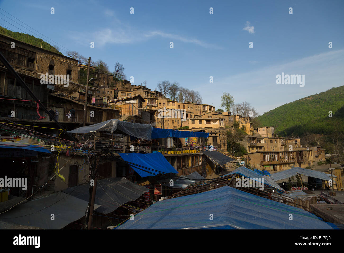 A view over the tourist village of Masuleh, Iran Stock Photo - Alamy