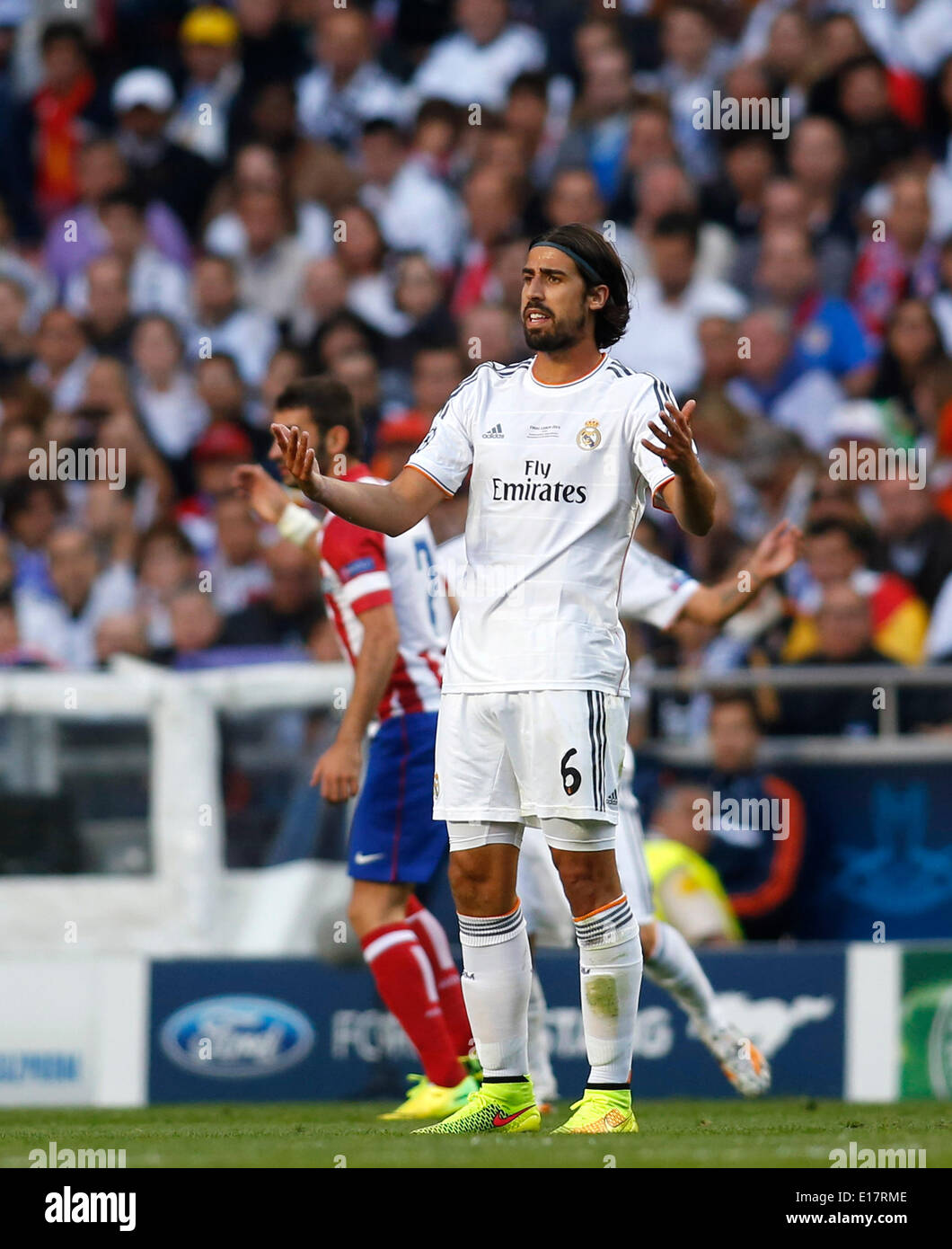 Sami Khedira (Real Madrid CF #6) upset during the final of the ...