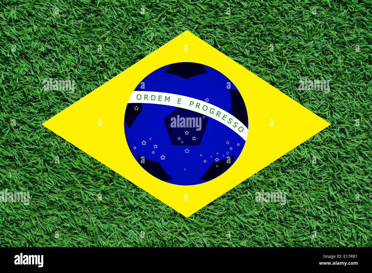 Brazil flag football hi-res stock photography and images - Alamy