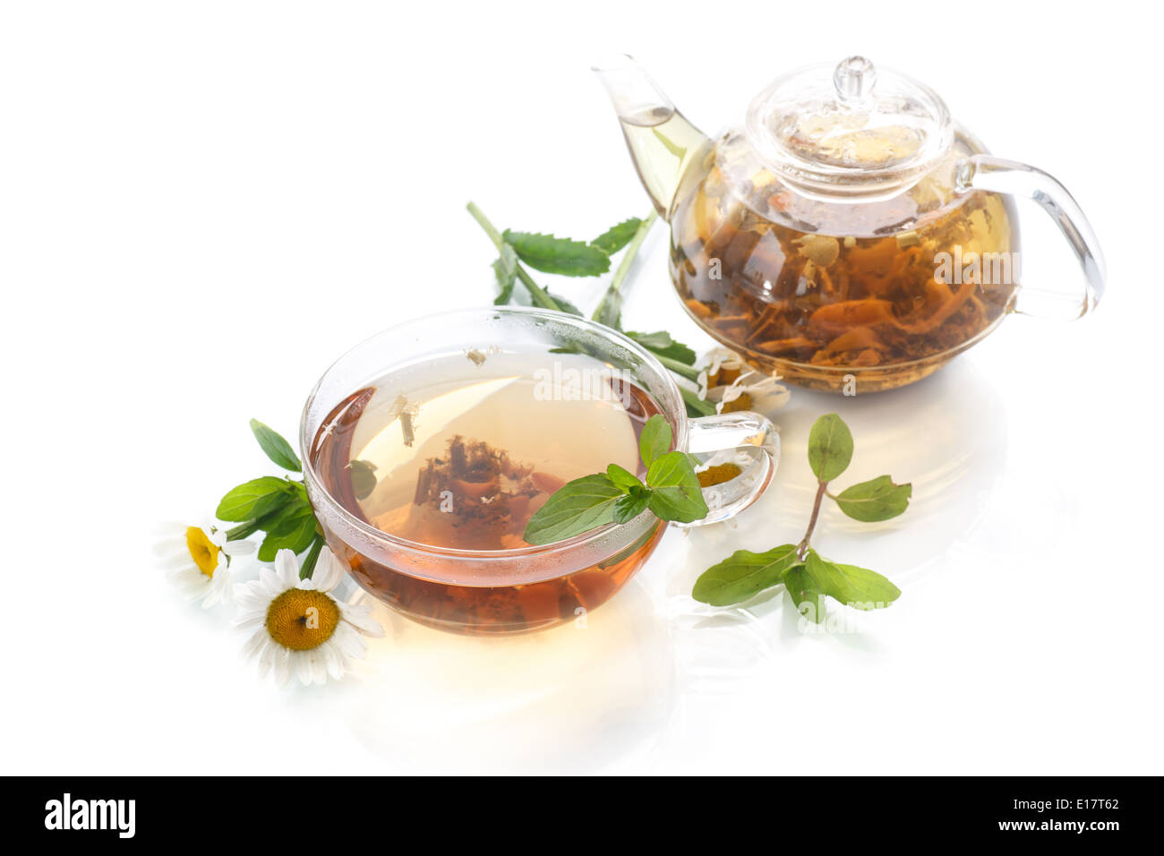 chamomile tea in a cup Stock Photo - Alamy