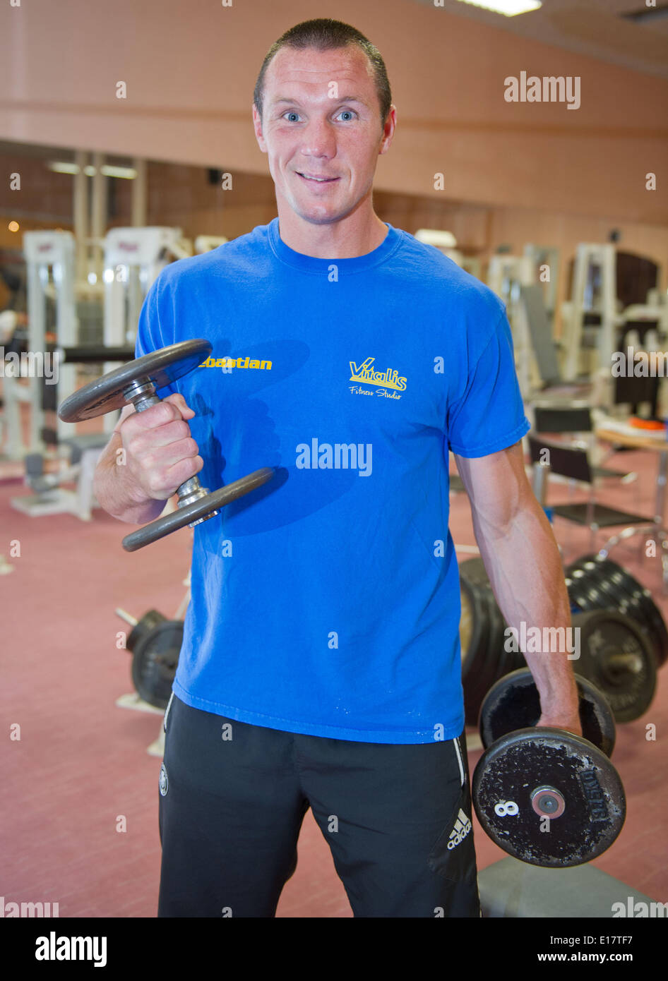 Greifswald, Germany. 26th May, 2014. Former boxing world champion ...