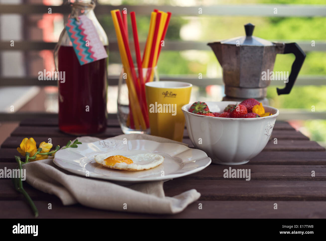 Breakfast in the morning Stock Photo - Alamy