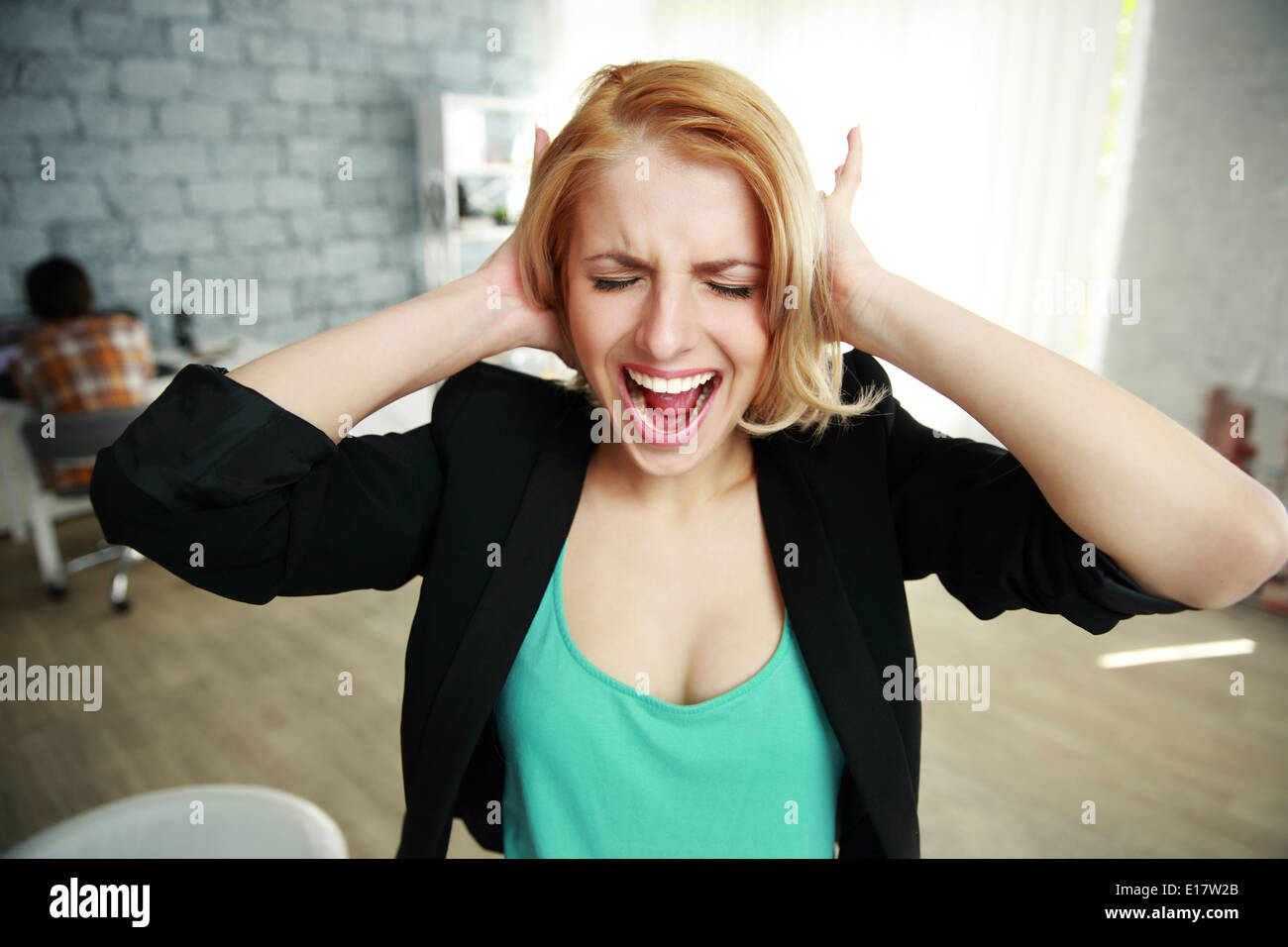 Young woman crying eyes hi-res stock photography and images - Alamy