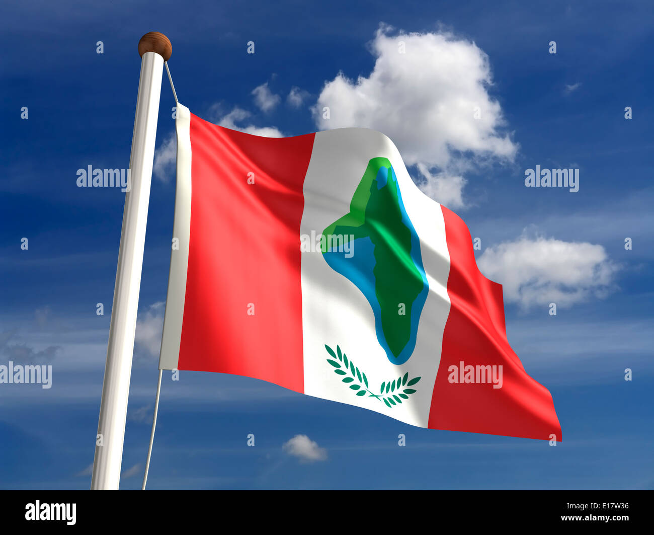 Cumberland Head City flag (isolated with clipping path Stock Photo - Alamy