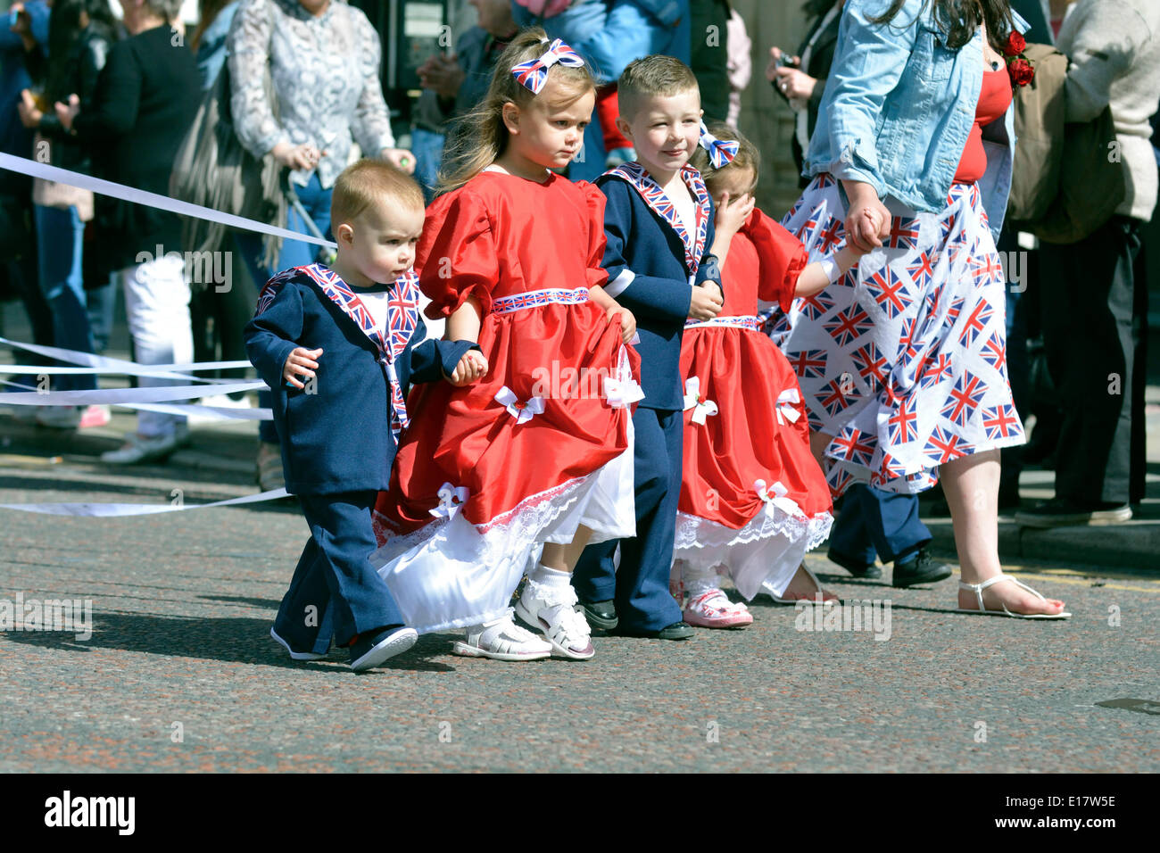 Manchester, UK 26th May 2014 Children take part in the Manchester and ...