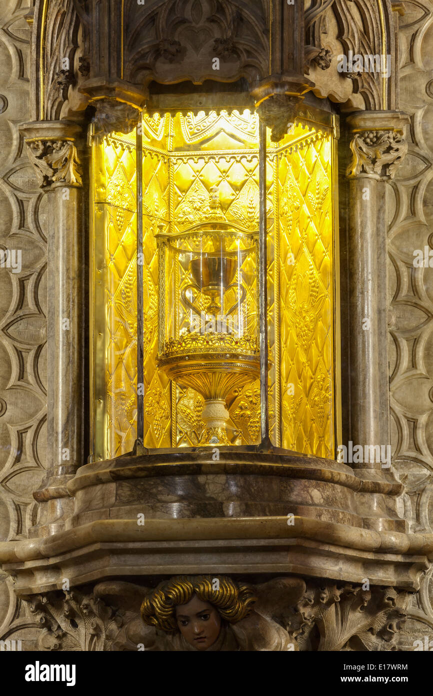 The Holy Grail inside the Metropolitan Cathedral–Basilica of the ...