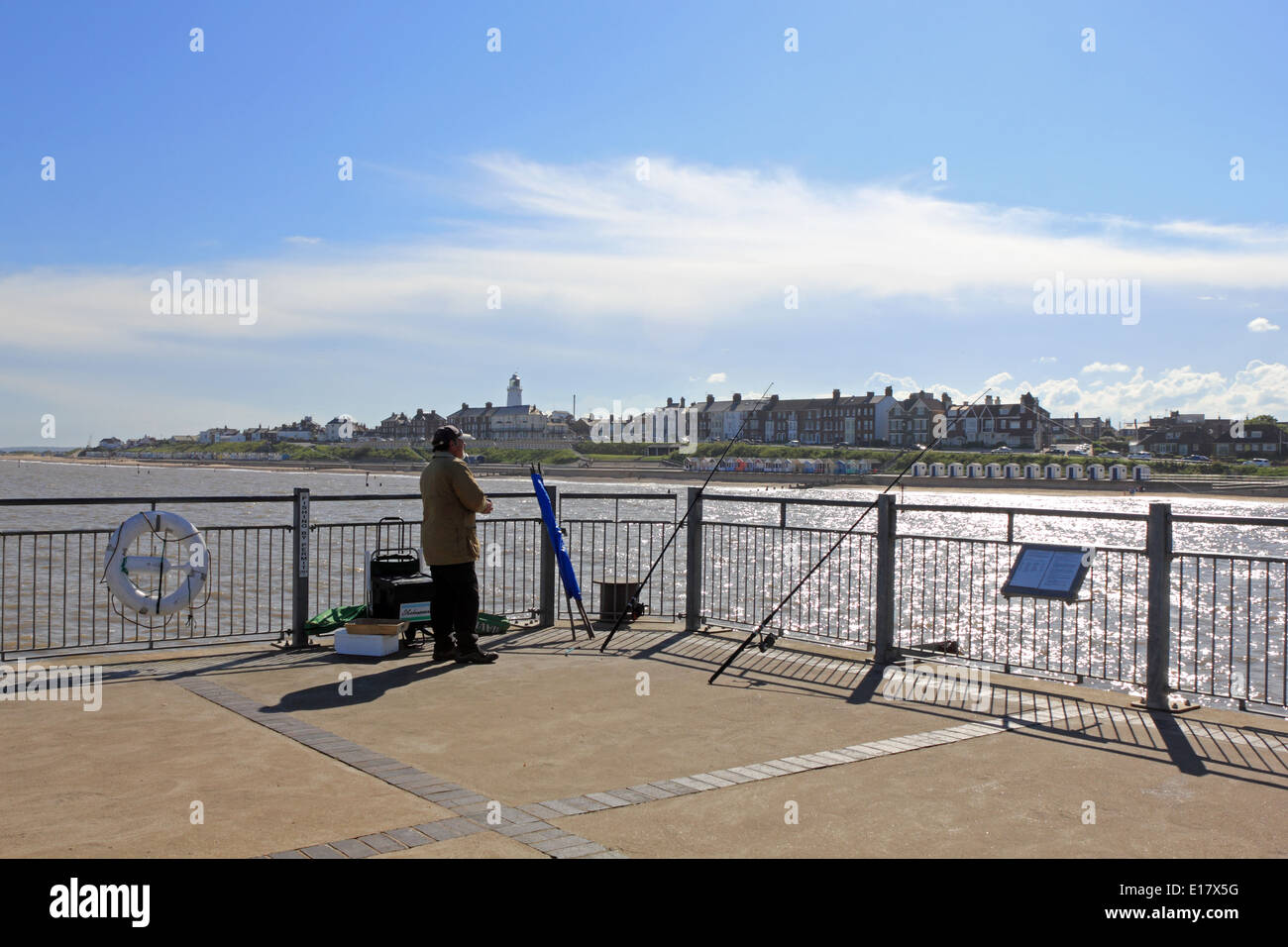 Fishing on the pier at Southwold, Suffolk, England, UK Stock Photo - Alamy