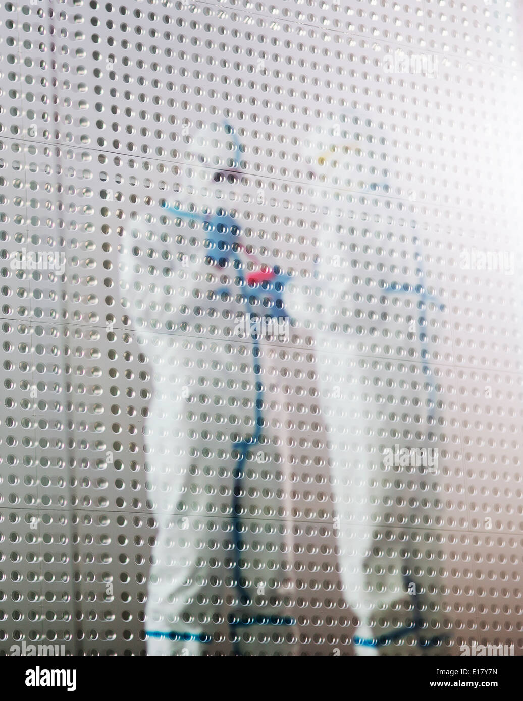 Scientists in clean suits working in laboratory Stock Photo - Alamy