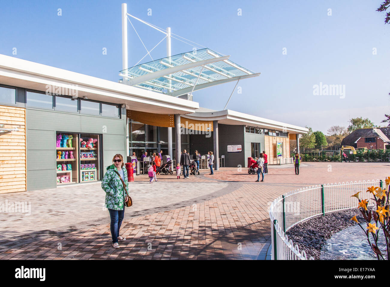 Entrance to Peppa Pig world and Paultons Park, Southampton, England ...