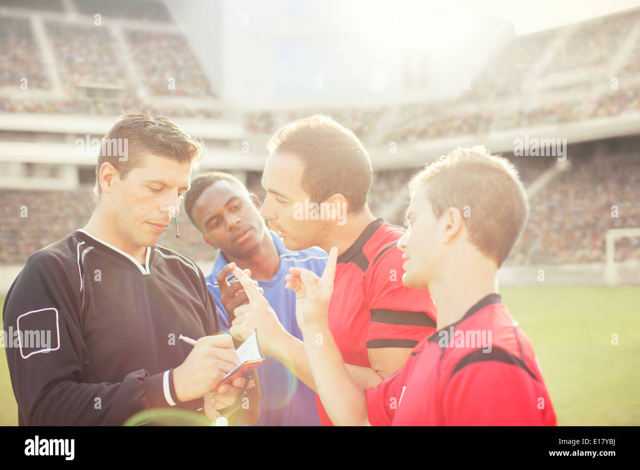 Players arguing with referee hi-res stock photography and images - Alamy