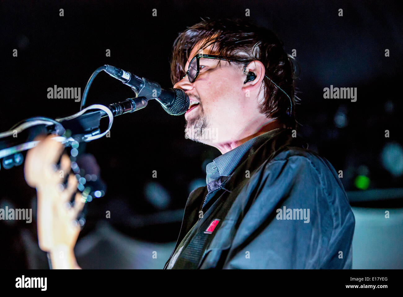 Detroit, Michigan, USA. 26th May, 2014. Lead Singer and Bassist KEN ...