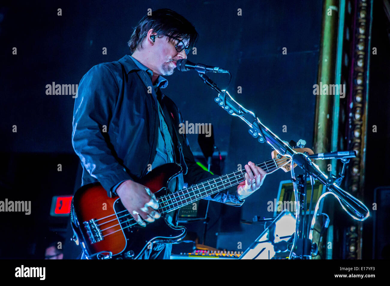 Detroit, Michigan, USA. 26th May, 2014. Lead Singer and Bassist KEN ...