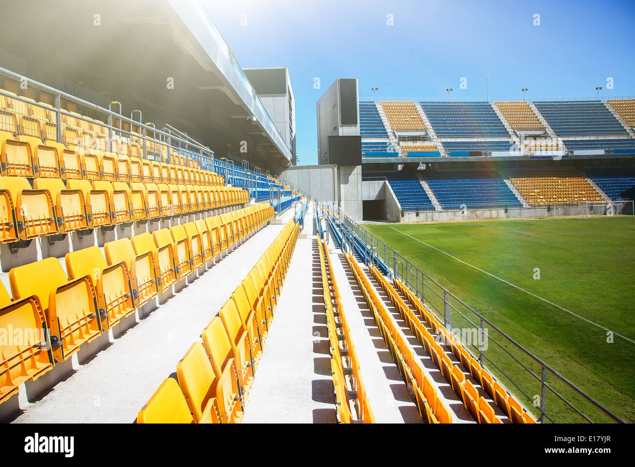 Empty seats in stadium Stock Photo - Alamy