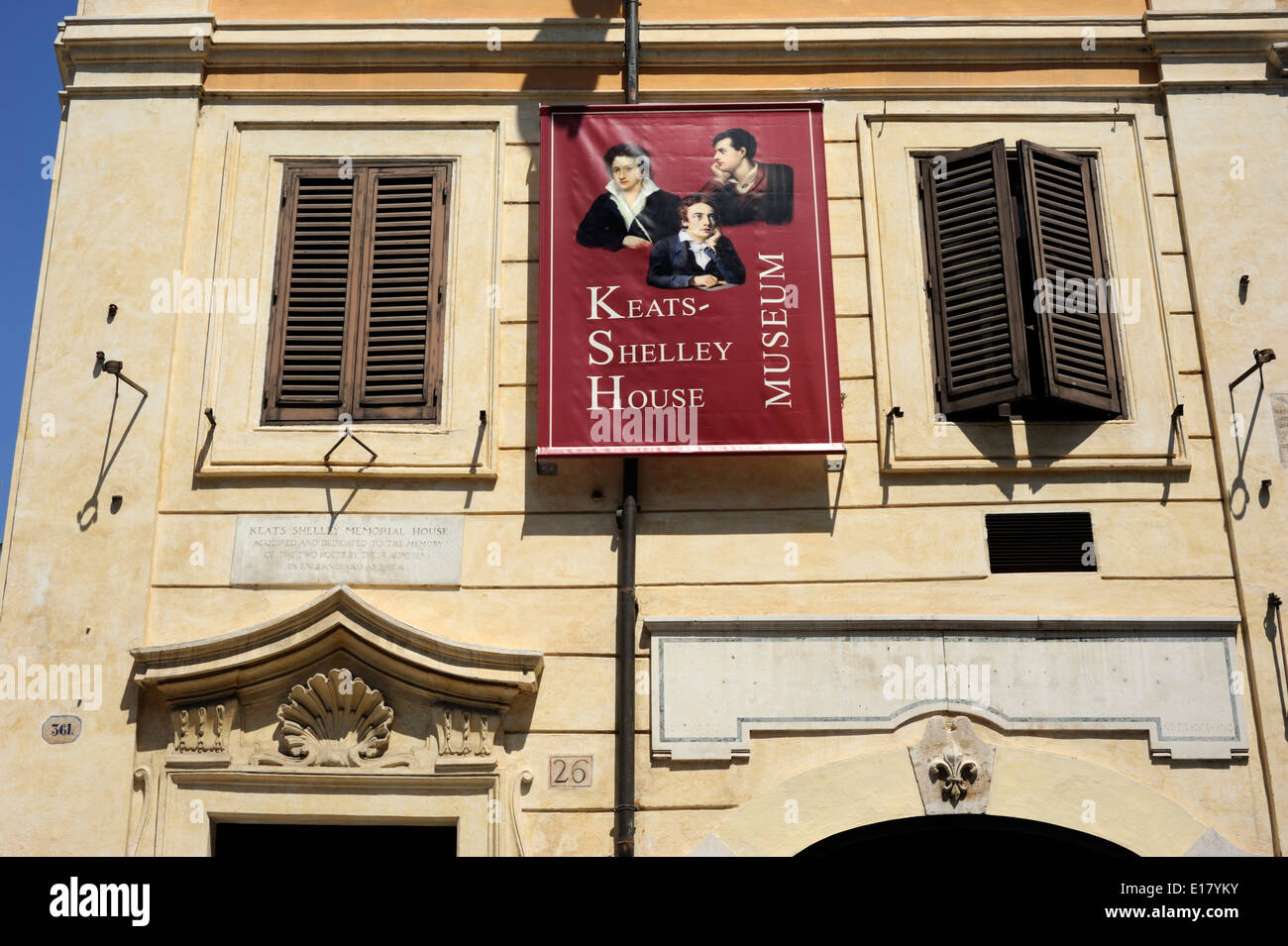 Italy, Rome, Piazza di Spagna, Keats Shelley Museum Stock Photo - Alamy
