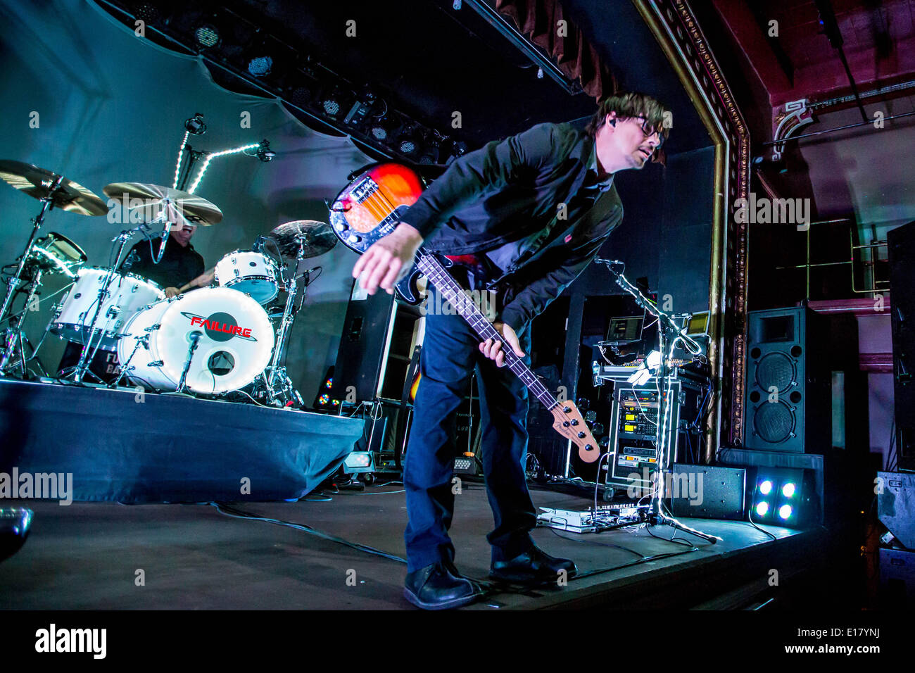 Detroit, Michigan, USA. 26th May, 2014. Lead Singer and Bassist KEN ...
