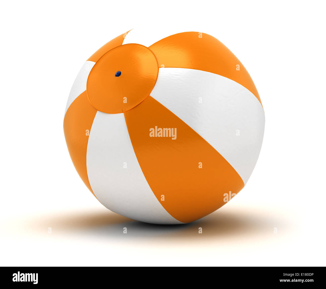 Single Beach Ball Stock Photo - Alamy