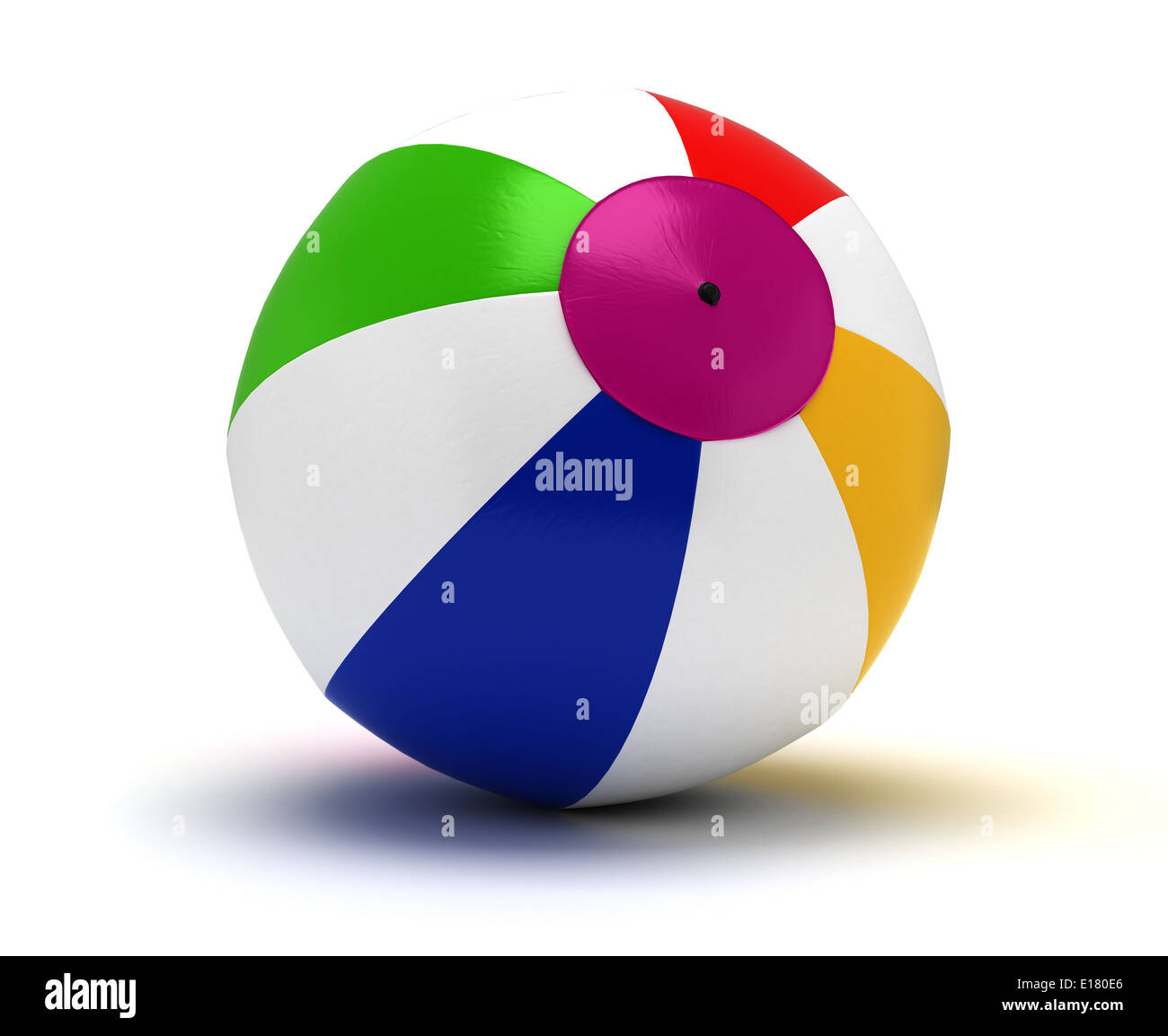 Single Beach Ball Stock Photo - Alamy