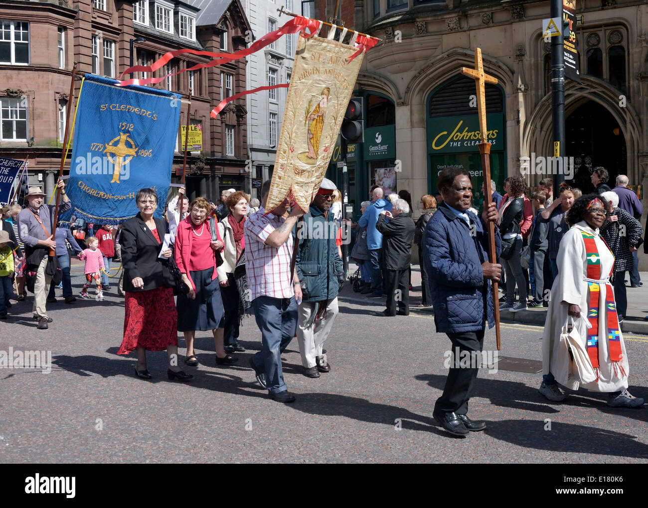 Manchester, UK 26th May 2014 Christians take part in the Manchester and ...