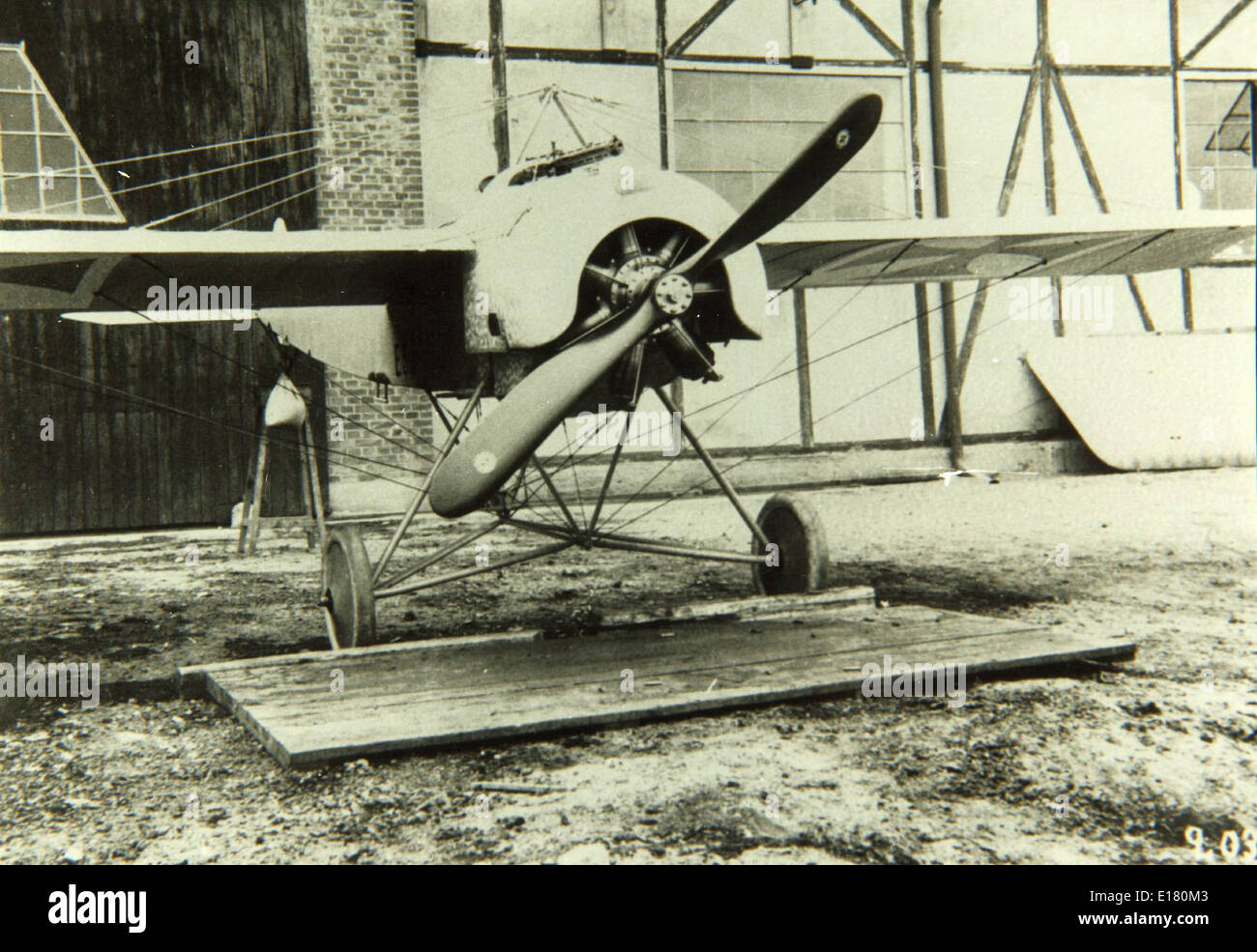 The Fokker E.I, a German biplane from World War I, was one of the first ...