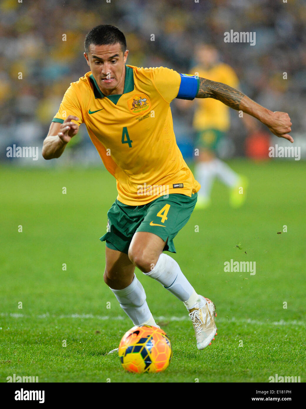 Sydney, Australia. 26th May, 2014. Socceroos captain Tim Cahill in ...