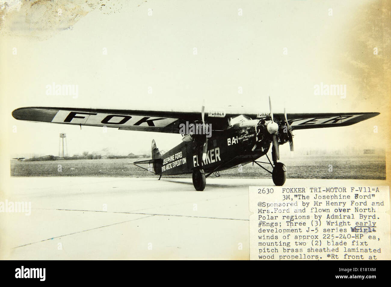 F vii fokker fvii hi-res stock photography and images - Alamy