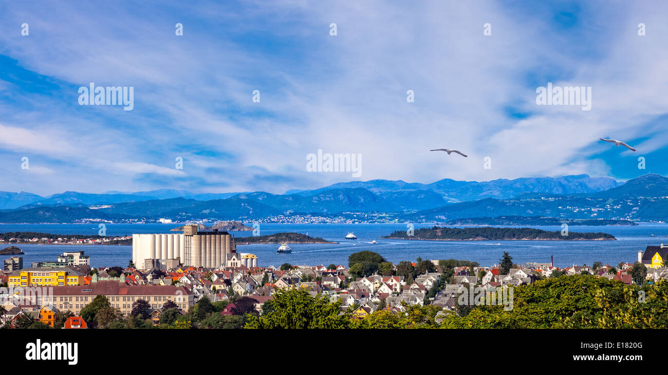 View of the cityscape of Stavanger in Norway Stock Photo - Alamy
